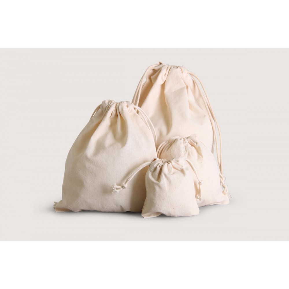 Drawstring bags | Cotton Natural (L)